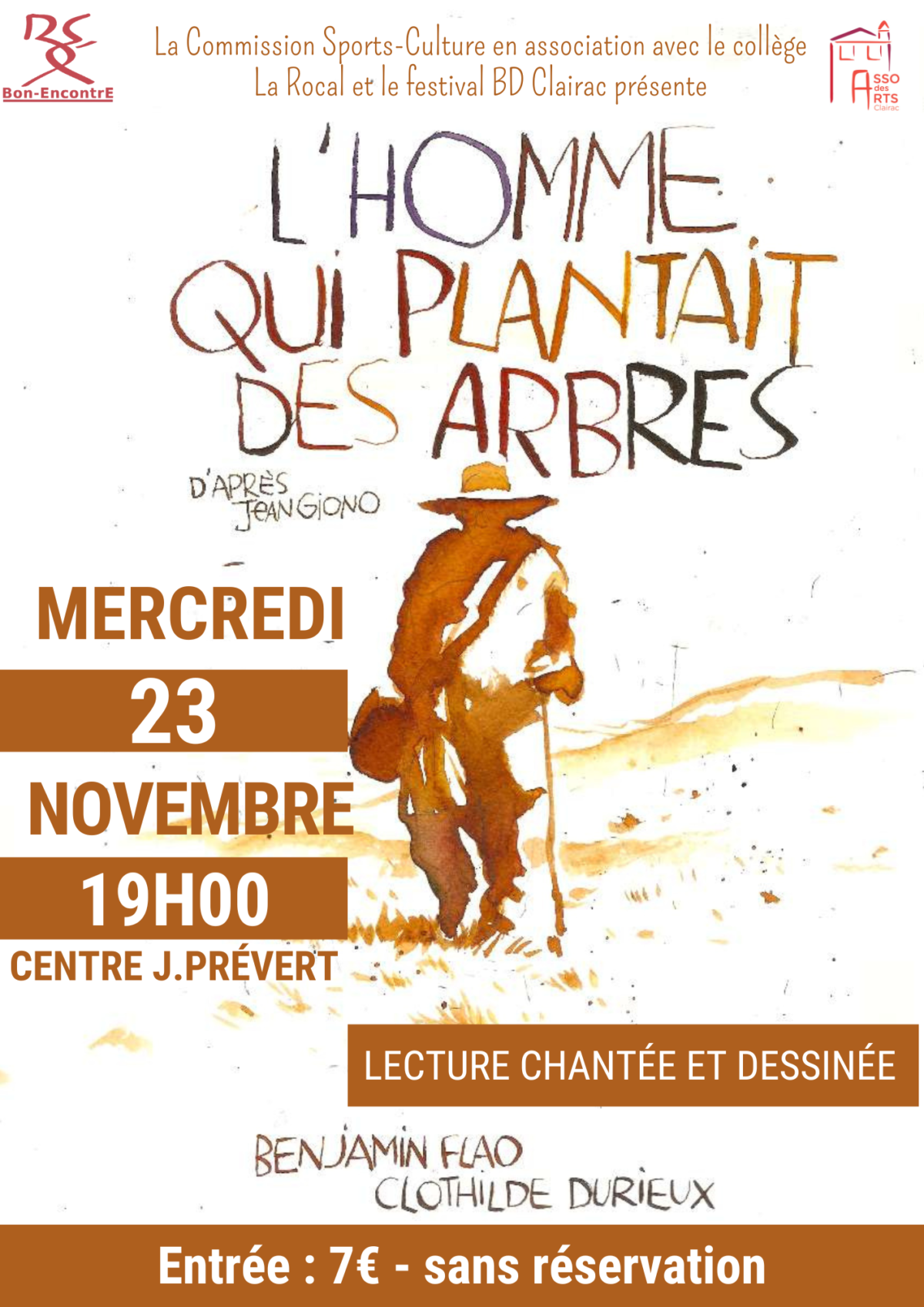 Lecture dessinée: L'homme qui plantait des arbres - Clairac BD